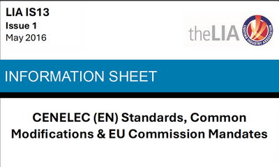 LIA IS13 - CENELEC Standards process | At The Heart of Lighting
